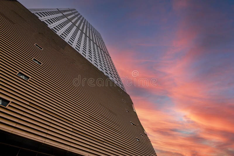 Close-up of Abstract Exterior Wall of Modern City Building Stock Image ...