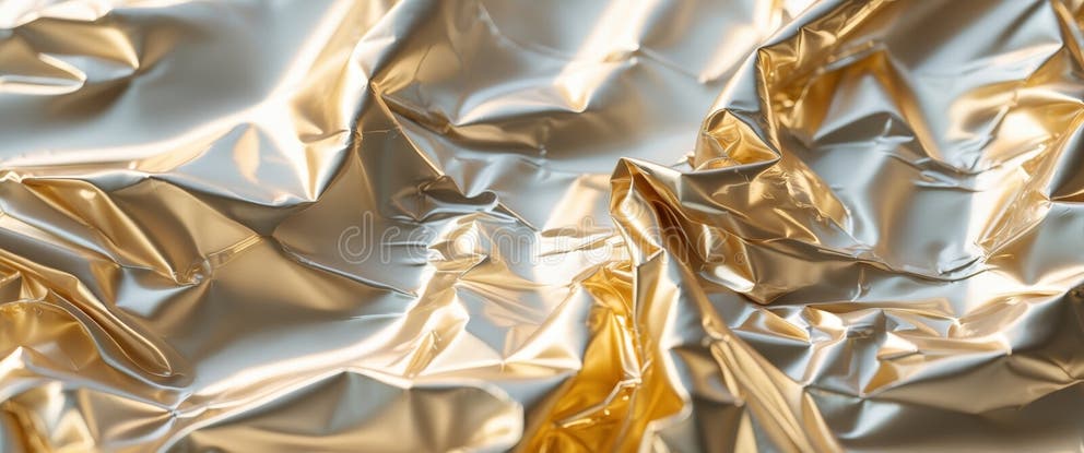 Close Up Abstract Gold Foil Texture Design. Stock Image - Image of ...