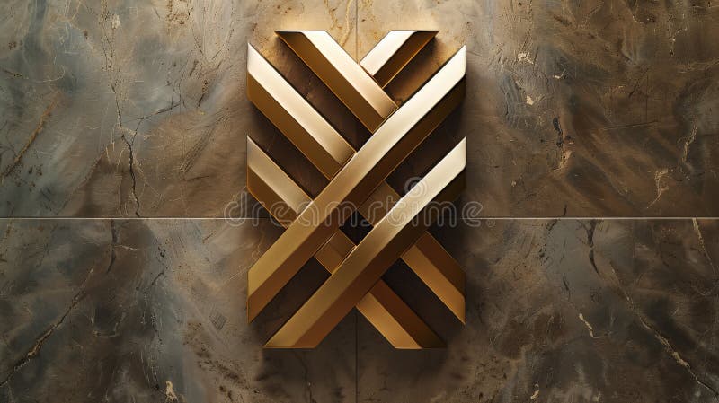 Abstract Golden Design on Marble.Golden Flourish Stock Illustration ...
