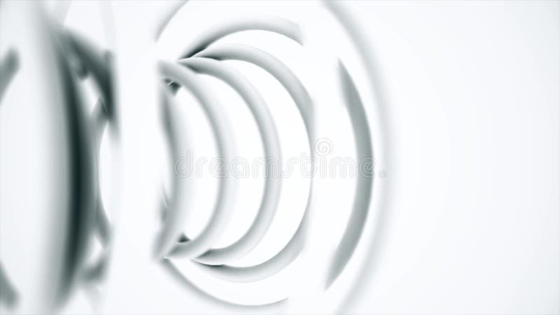Close Up for Abstract Plastic Spring Isolated on White Background ...