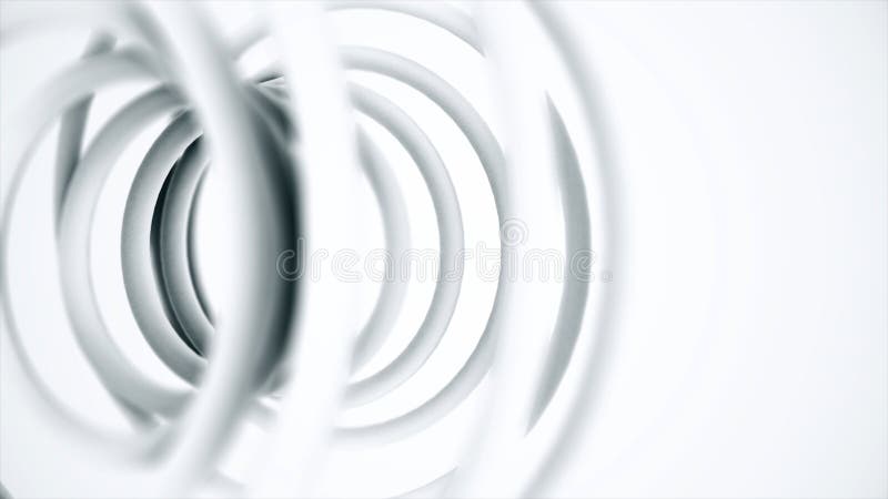 Close Up for Abstract Plastic Spring Isolated on White Background ...