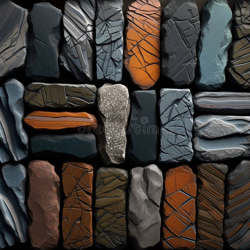 A Close-up of an Abstract Rock Formation Texture Background Stock ...