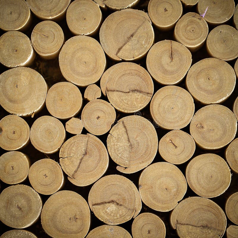Close Up Abstract Round Wooden Block Background Stock Photo - Image of ...