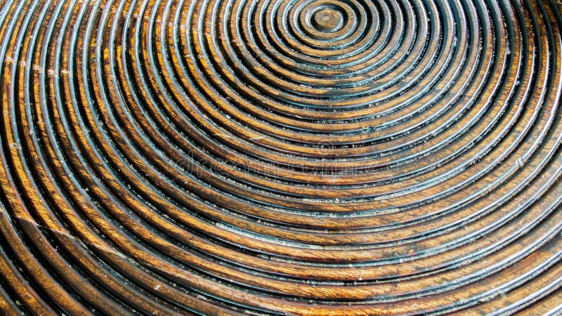 Close Up of Abstract Seamless Pattern of Rustic Wooden Panel in Round ...