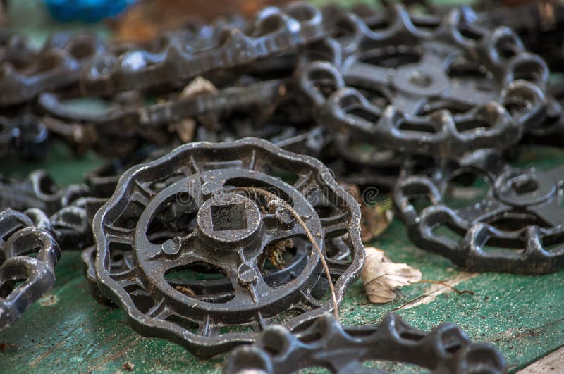 Close Up Abstract of Spigot Handles Stock Photo - Image of detail ...