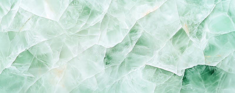 A Close-up Abstract Texture of Translucent Icy Blue and Green Mineral ...
