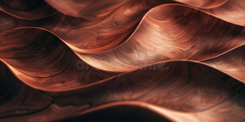 Close-up of Abstract Wooden Wave Pattern Background Wooden Design ...