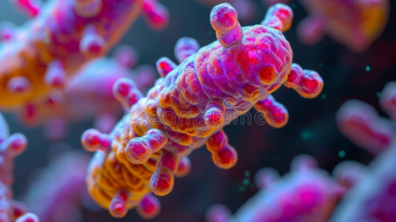 Close-up of Acinetobacter Baumannii Bacteria Under a Microscope AI ...