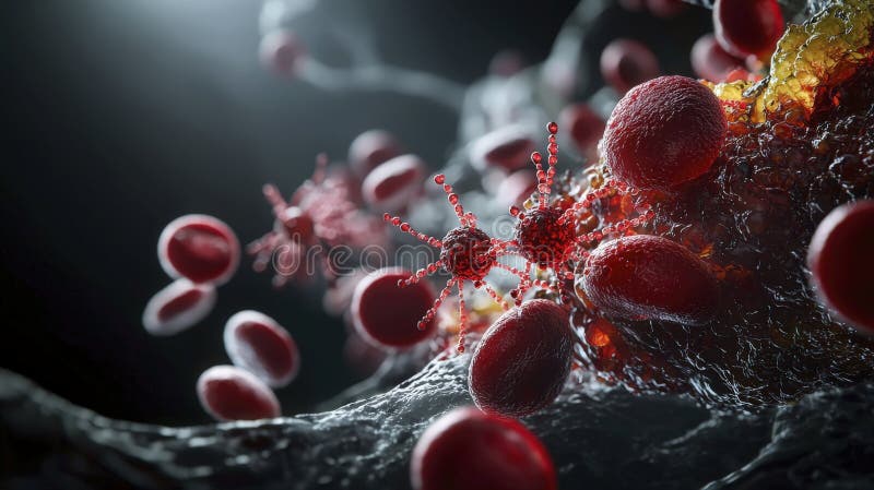 Close-up Action of Plasmodium Merozoite within Red Blood Cells ...