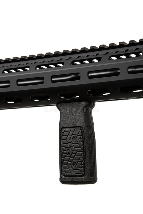 Close-up of the Additional Handle on an Automatic Rifle. Weapons for ...