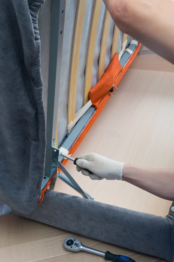 Close-up of Adjusting the Opening and Closing System of the Laundry ...