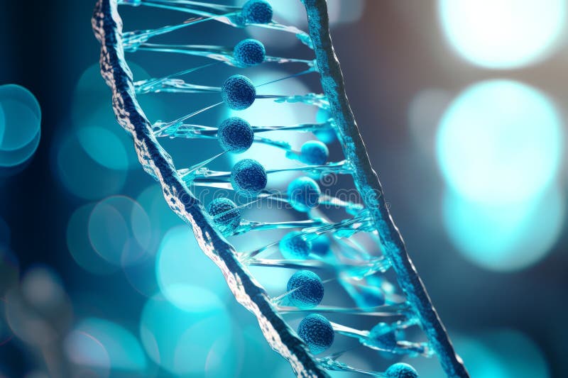 Close Up of Advanced Genetics and Bioengineering Stock Illustration ...