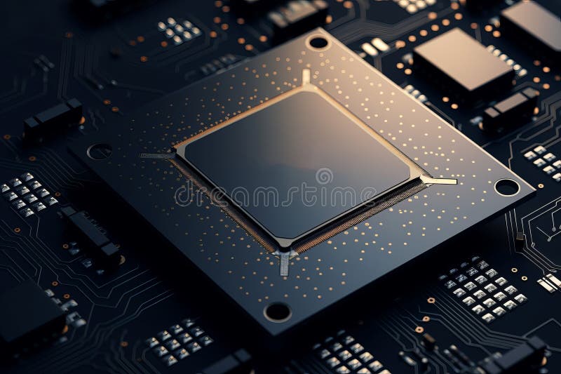 Close-up of Advanced Microprocessor on Circuit Board Stock Photo ... Close-up of Advanced Microprocessor on Circuit Board Stock Photo ...