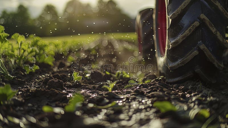 Close Up of a Agriculture Scenery in the Field, Wheat Field, Farming ...