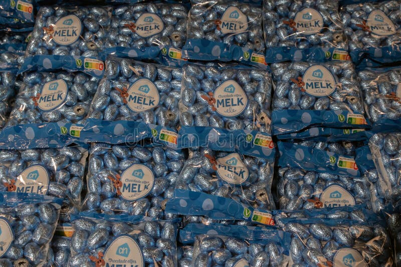 Close Up AH Easter Chocolate Eggs at Amsterdam the Netherlands 22-4 ...