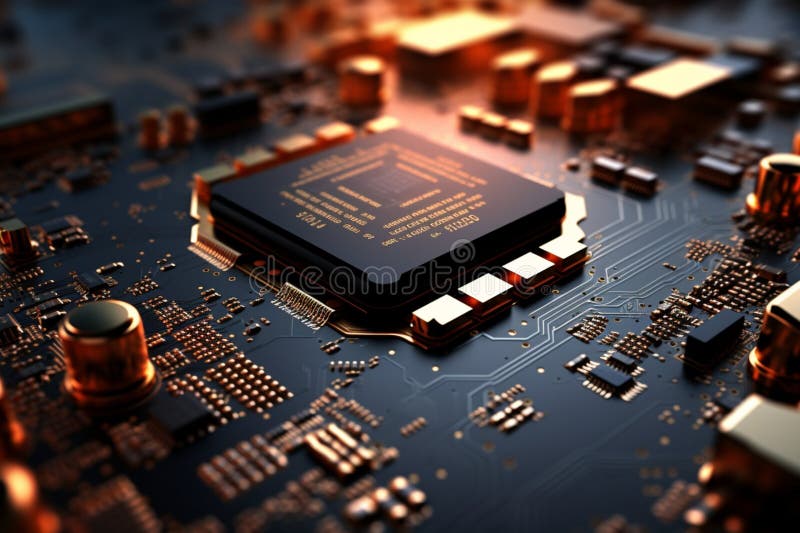 Close Up of an AI Processor, Intricate Technology at the Forefront ...