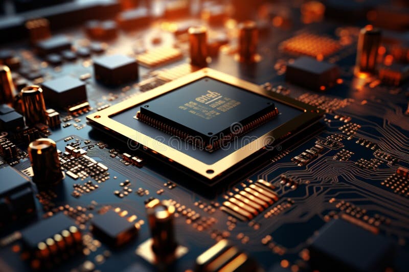 Close Up of an AI Processor, Intricate Technology at the Forefront ...