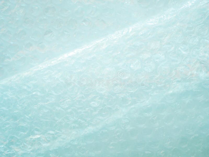 Close Up Air Bubble Warp Protection Goods. Plastic Warp Industrial ...