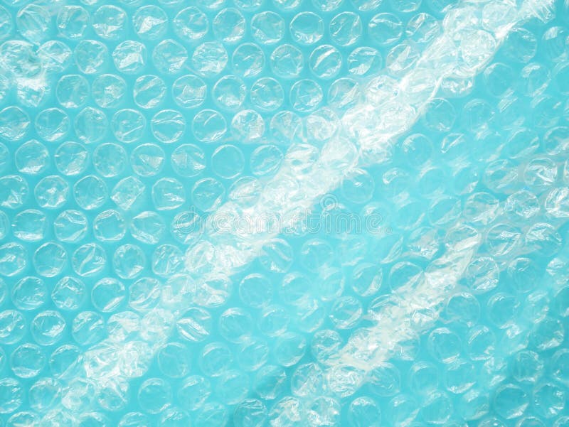 Close Up Air Bubble Warp Protection Goods. Plastic Warp Industrial ...