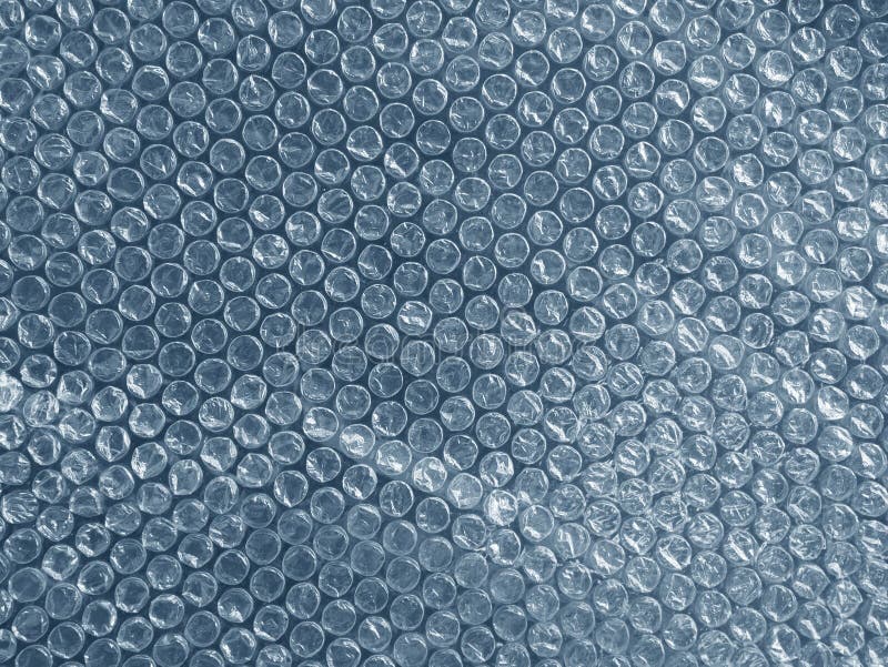 Close Up Air Bubble Warp Protection Goods. Plastic Warp Industrial ...