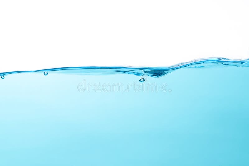 Close Up of Air Bubble and Water Splash,Water Splash Isolated on White ...