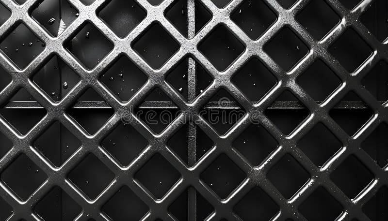 Close Up Air Compressor Ventilation Grille Texture, Black and White ...