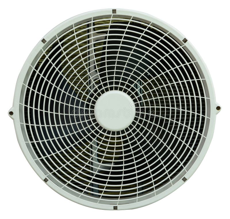 Close Up of Air Conditioner Fan on White Stock Photo - Image of empty ...