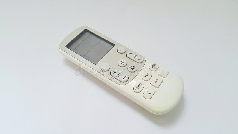 Close Up of Air Conditioner Remote Control with Display Stock Image ...