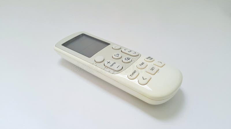 Close Up of Air Conditioner Remote Control with Display Stock Photo ...