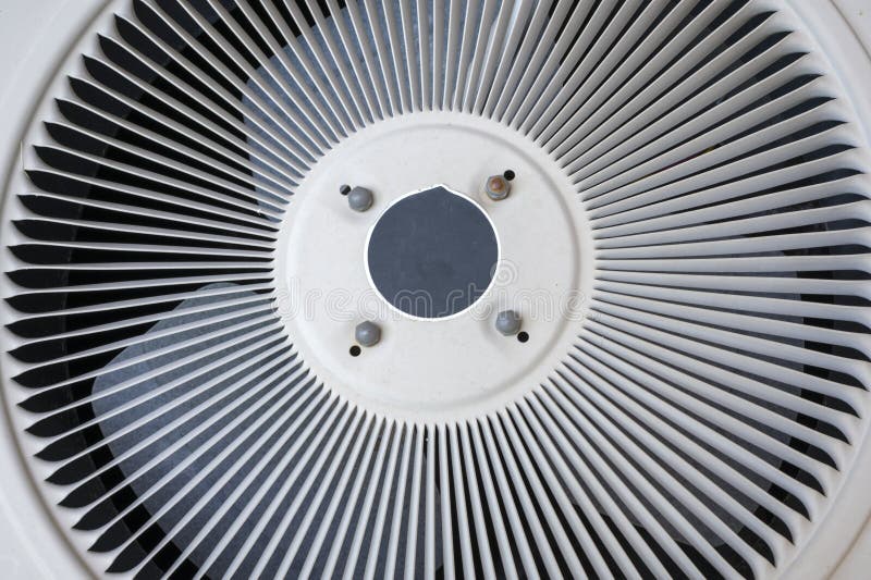 Close Up Air Conditioner. View of Air Conditioner S Top Stock Photo ...
