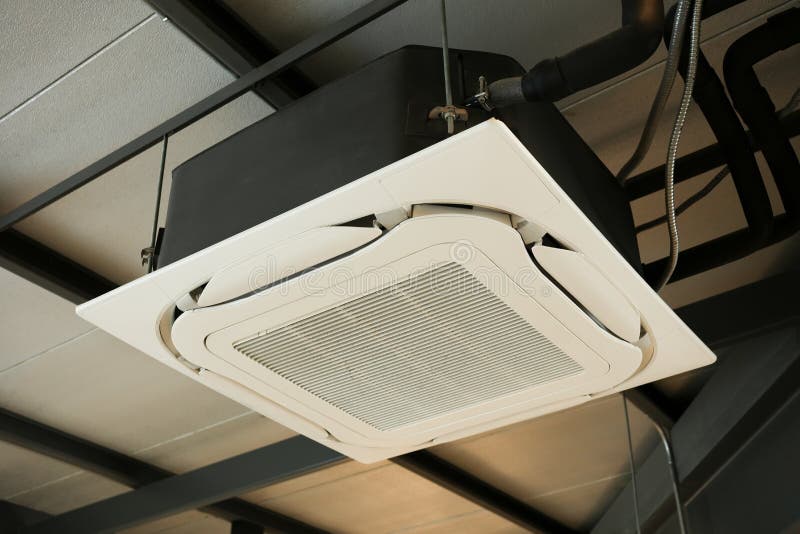 Air Conditioning Central System Installed on the Ceiling Stock Photo ...