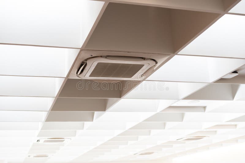 Air Conditioning Central System Installed on the Ceiling Stock Photo ...
