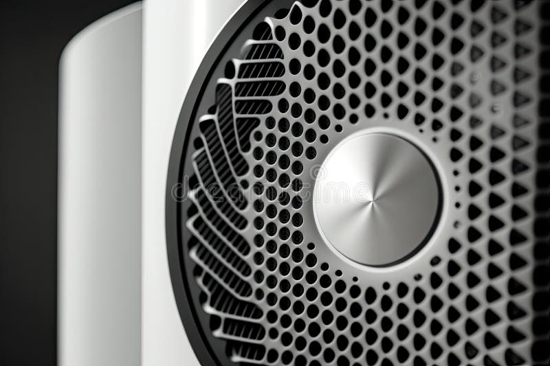 Close-up of Air Purifier, with Filter Visible Stock Illustration ...