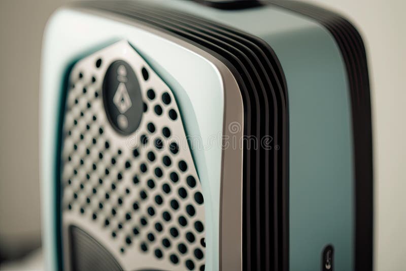 Close-up of Air Purifier, with Filter Visible Stock Illustration ...