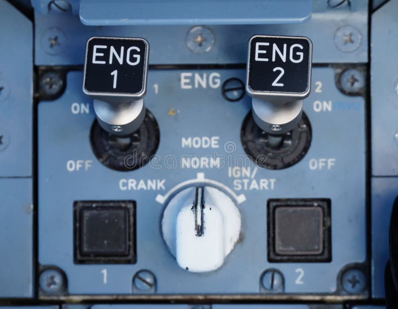 A Close-up of an Old Aircraft Engine Showing Rust and Breakage. Visible ...