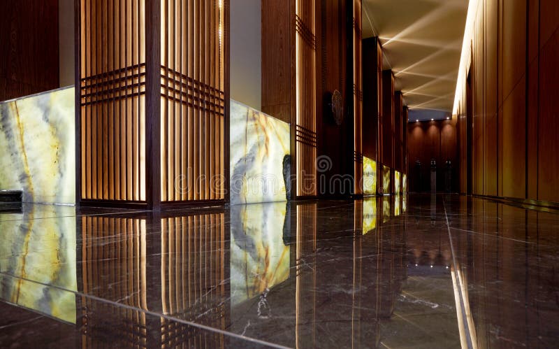 Modern Chinese Style Officeï¼Œ Close Up the Aisles of Chinese Elements ...