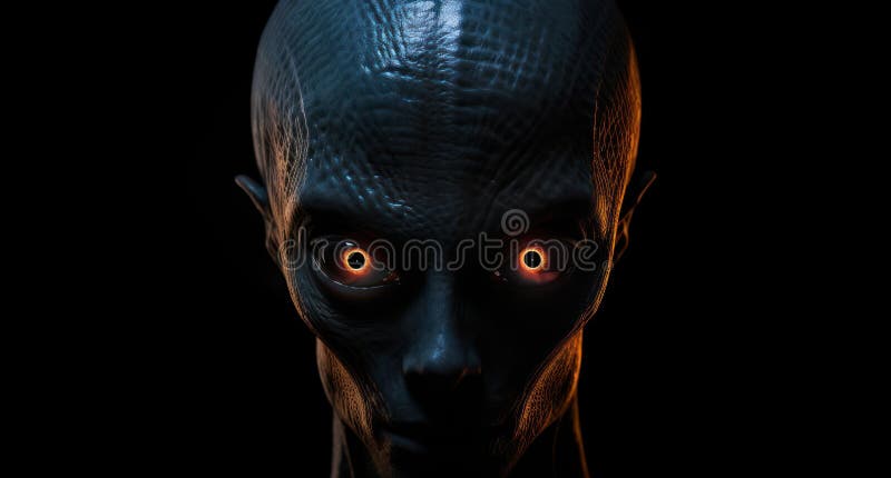 A close up of a alien stock illustration. Illustration of ...