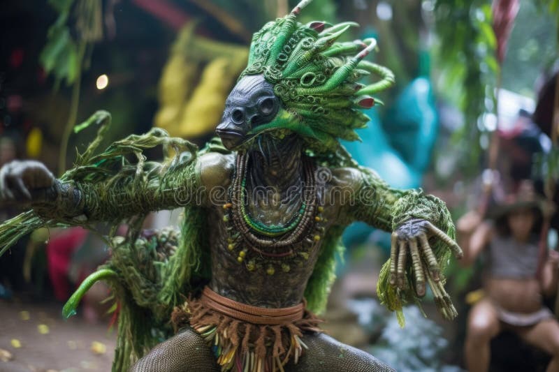 Close-up of Alien Dancing during Festive Celebration Stock Illustration ...