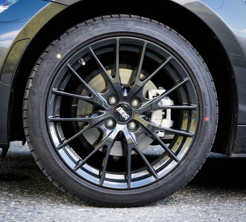 Close-up of Alloy Rim with Low Profile Tire Editorial Photo - Image of ...