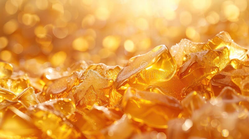 Golden Amber Stones: Sparkling Sunlight Texture Stock Illustration ...