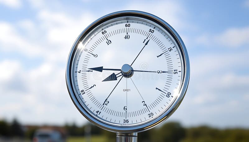Close-up of an Analog Clock Face with Hands Generative AI Stock ...