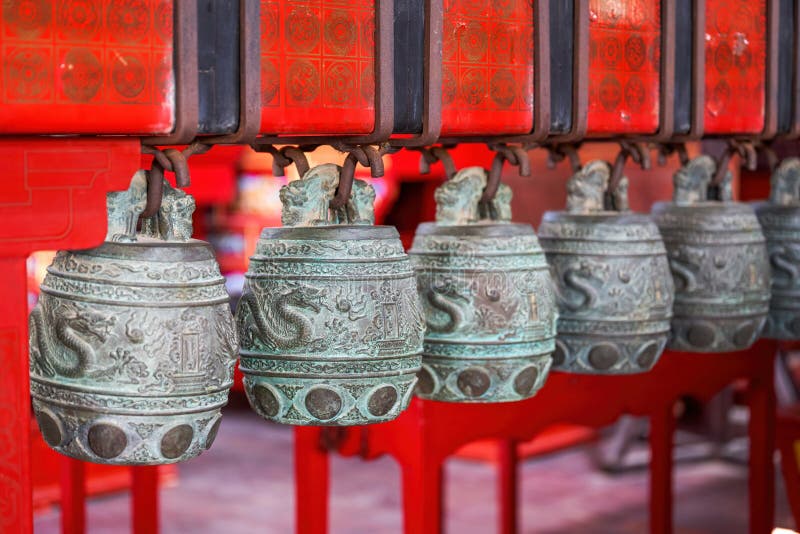 Close-up of Ancient Chinese Traditional Bronze Percussion Instrument ...