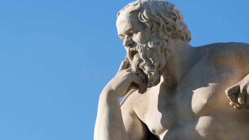 Classic Statue of Socrates Statue Stock Footage - Video of monument ...