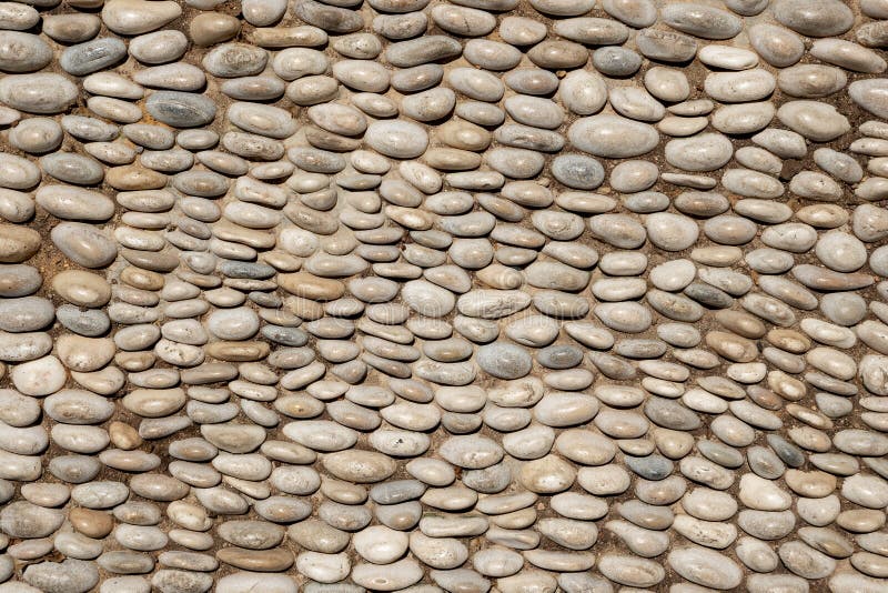 Ancient Path of Light Pebbles. Stock Photo - Image of floor ...