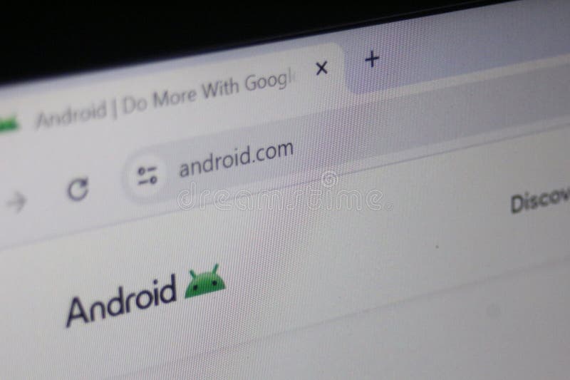 Close-up of Android Browser with Google Search Bar on Screen Editorial ...