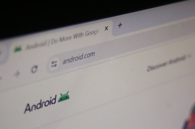 Close-up of Android Browser with Google Search Bar on Screen Editorial ...
