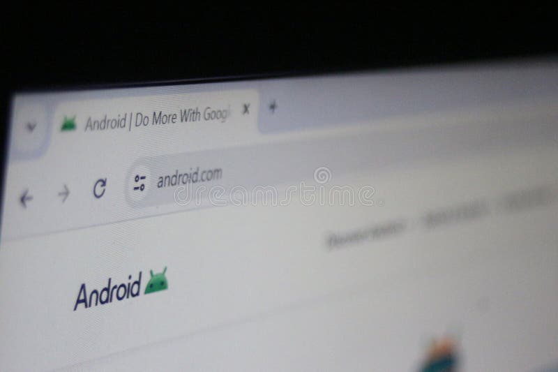 Close-up of Android Browser with Google Search Bar on Screen Editorial ...