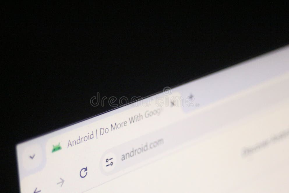 Close-up of Android Browser with Google Search Bar on Screen Editorial ...