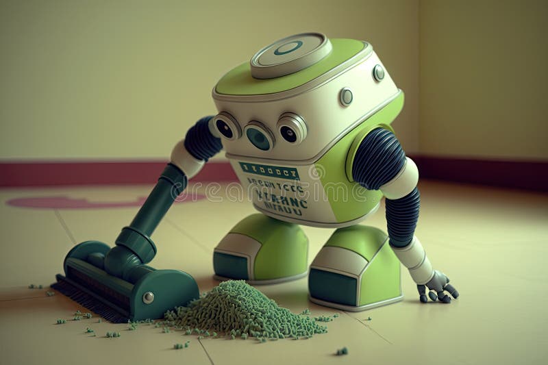 Robot, Cleaning and Sanitizing Benchtop in Cleanroom, with Equipment ...