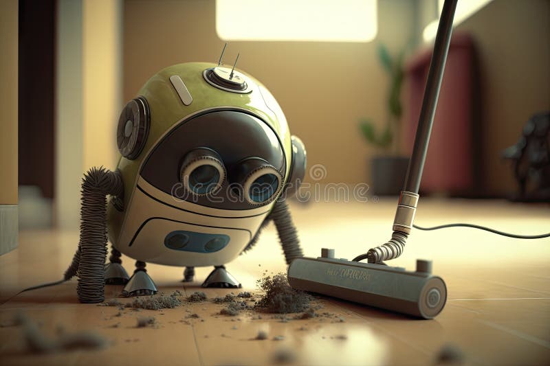 Robot, Cleaning and Sanitizing Benchtop in Cleanroom, with Equipment ...